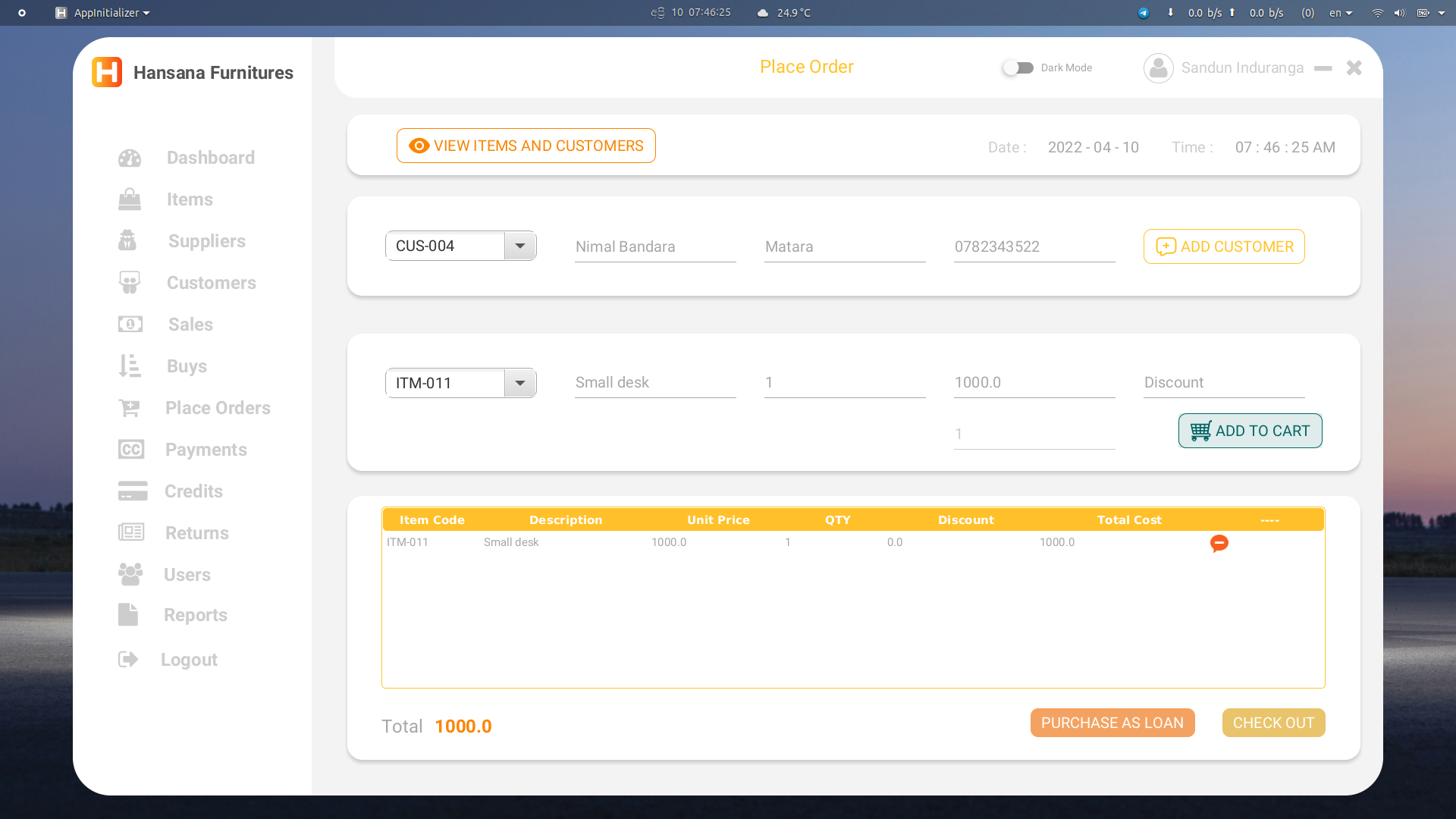 GitHub - Sandun-Induranga/Furniture-Management-System: This is a JavaFX stand-alone application