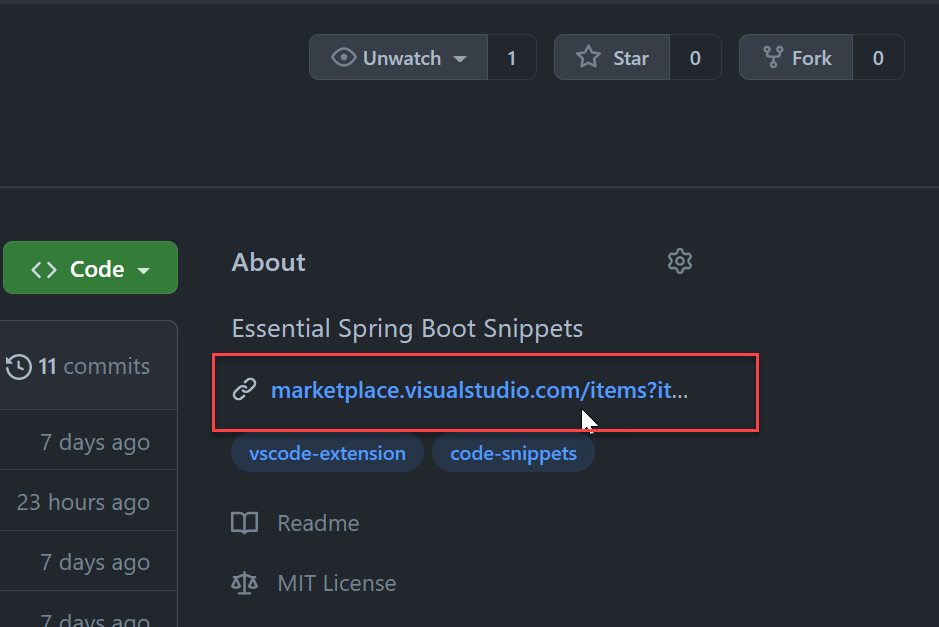 Add a link to GitHub repo · Issue #143 · microsoft/vscode-spring-boot ...