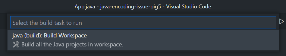 Unable to build project when file encoding is in Big5 · Issue #1199 · microsoft/vscode-java ...
