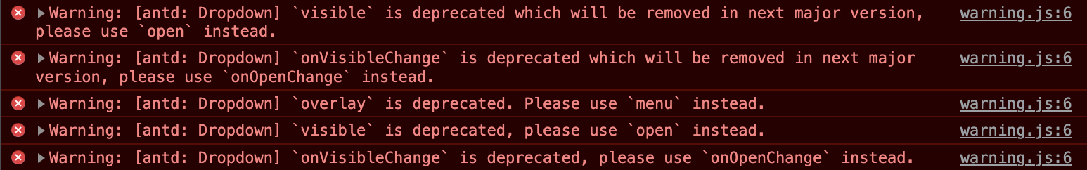 Dropdown antd depreciation warning · Issue #2360 · SigNoz/signoz · GitHub