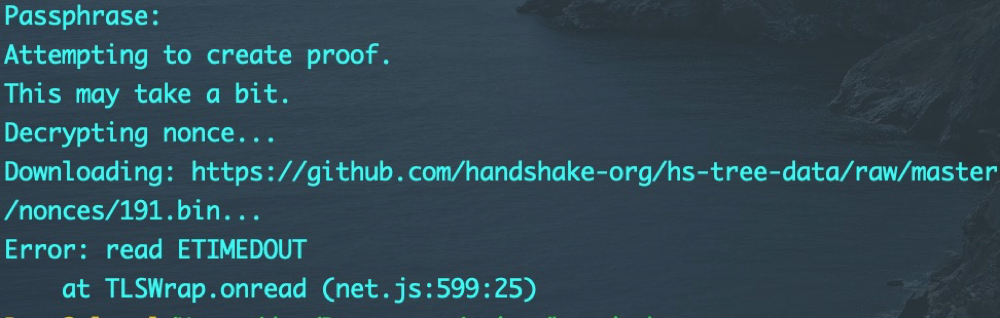 Error Read Etimedout · Issue 99 · Handshake Orghs Airdrop · Github