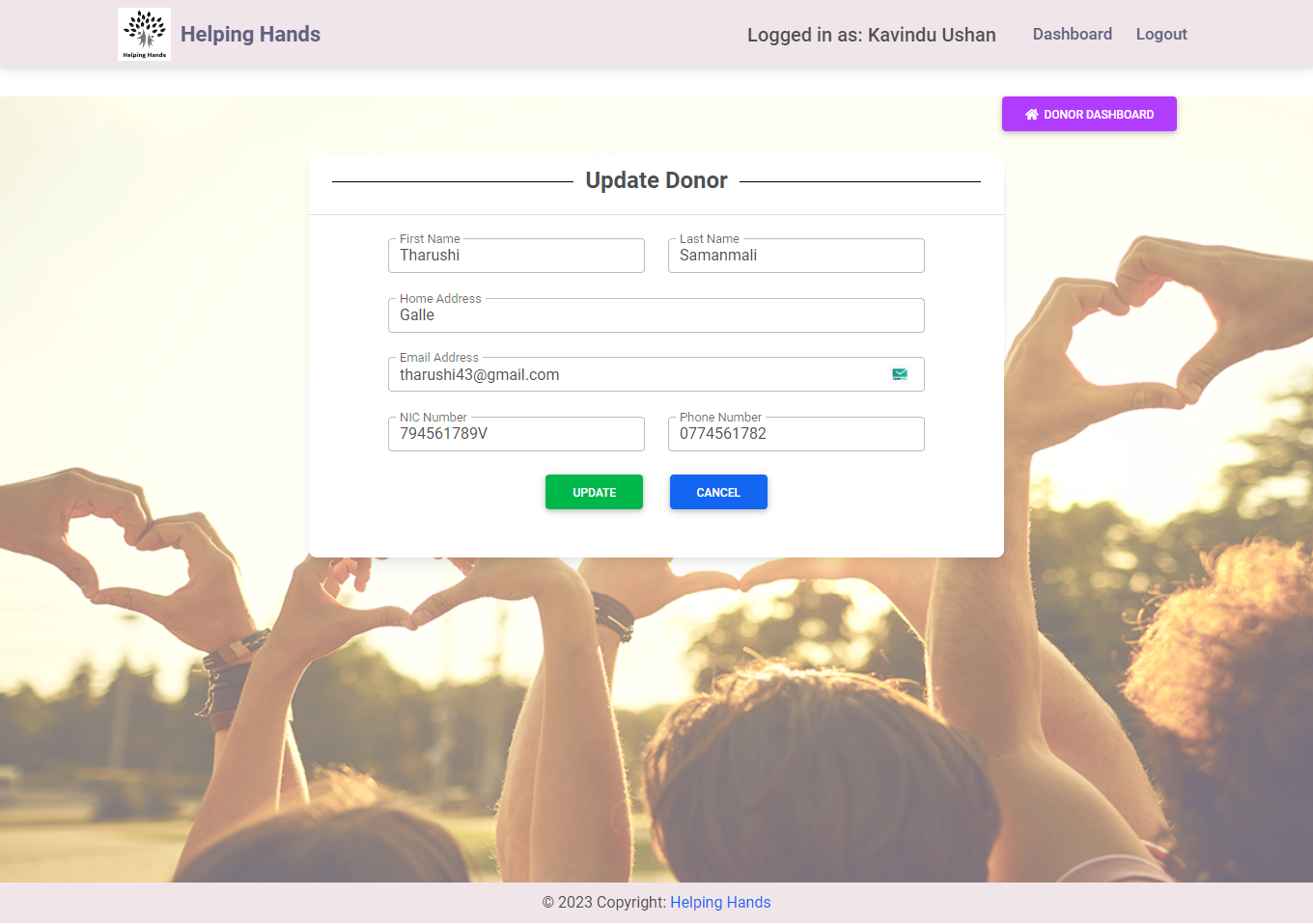 GitHub - KavinduR98/Charity-Program-Management-System: Web-based full stack application that ...