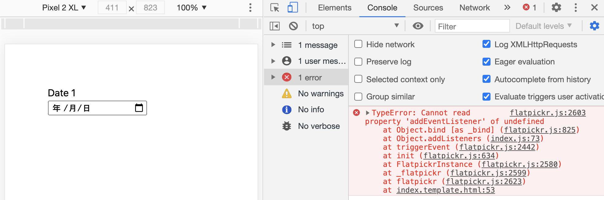 not move month picker on mobile pages · Issue #2343 · flatpickr/flatpickr · GitHub