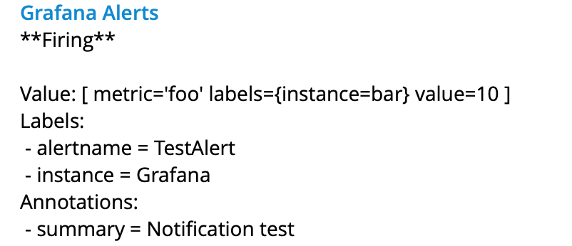 Alerting | Notifications | Telegram: Markdown markups are not rendered ...