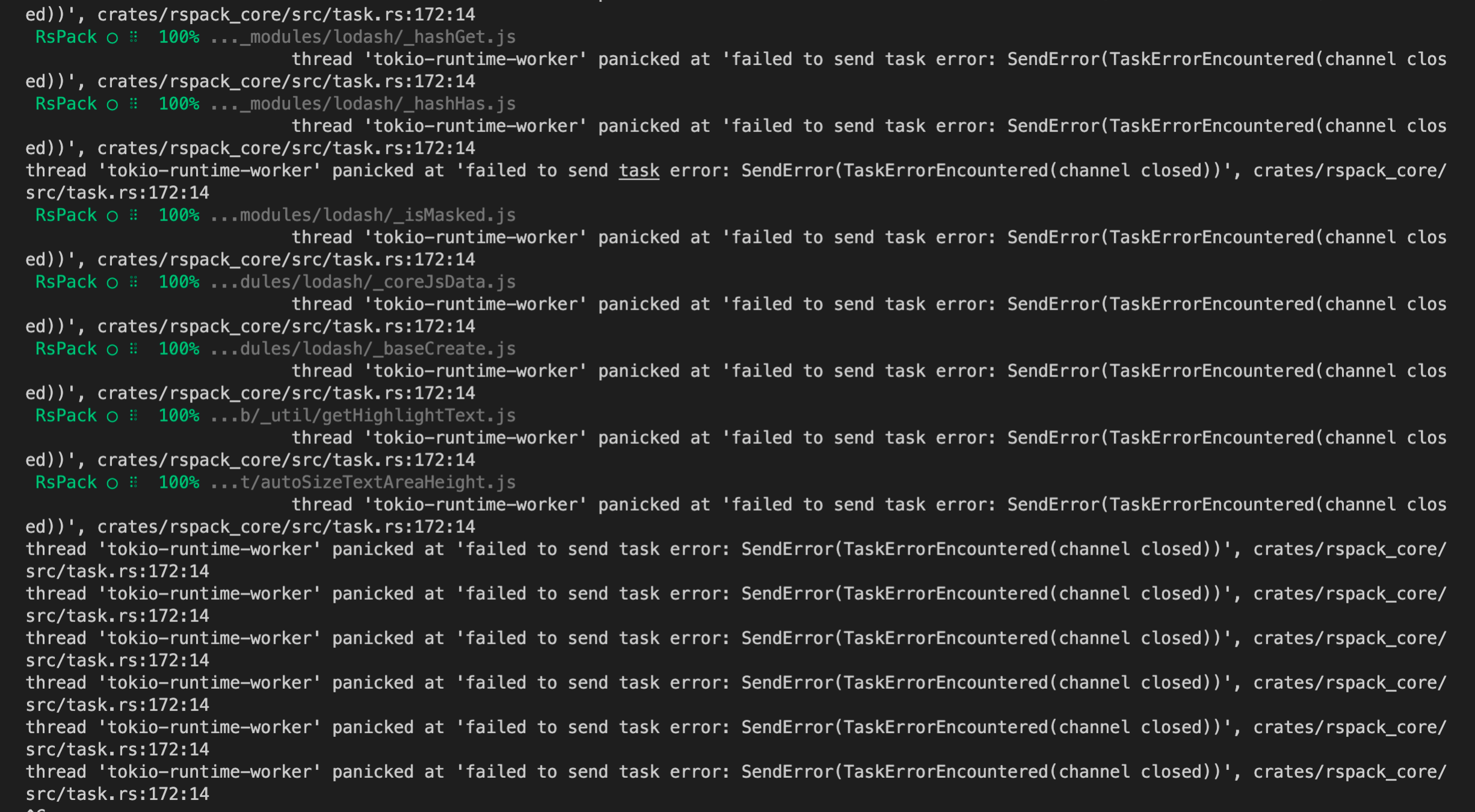 gracefully handle error when main thread exit · Issue #388 · web-infra-dev/rspack · GitHub