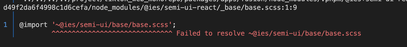 Scss Resolve Should Support ~iessemi Uibasebasescss · Issue 1109 · Web Infra Devrspack 