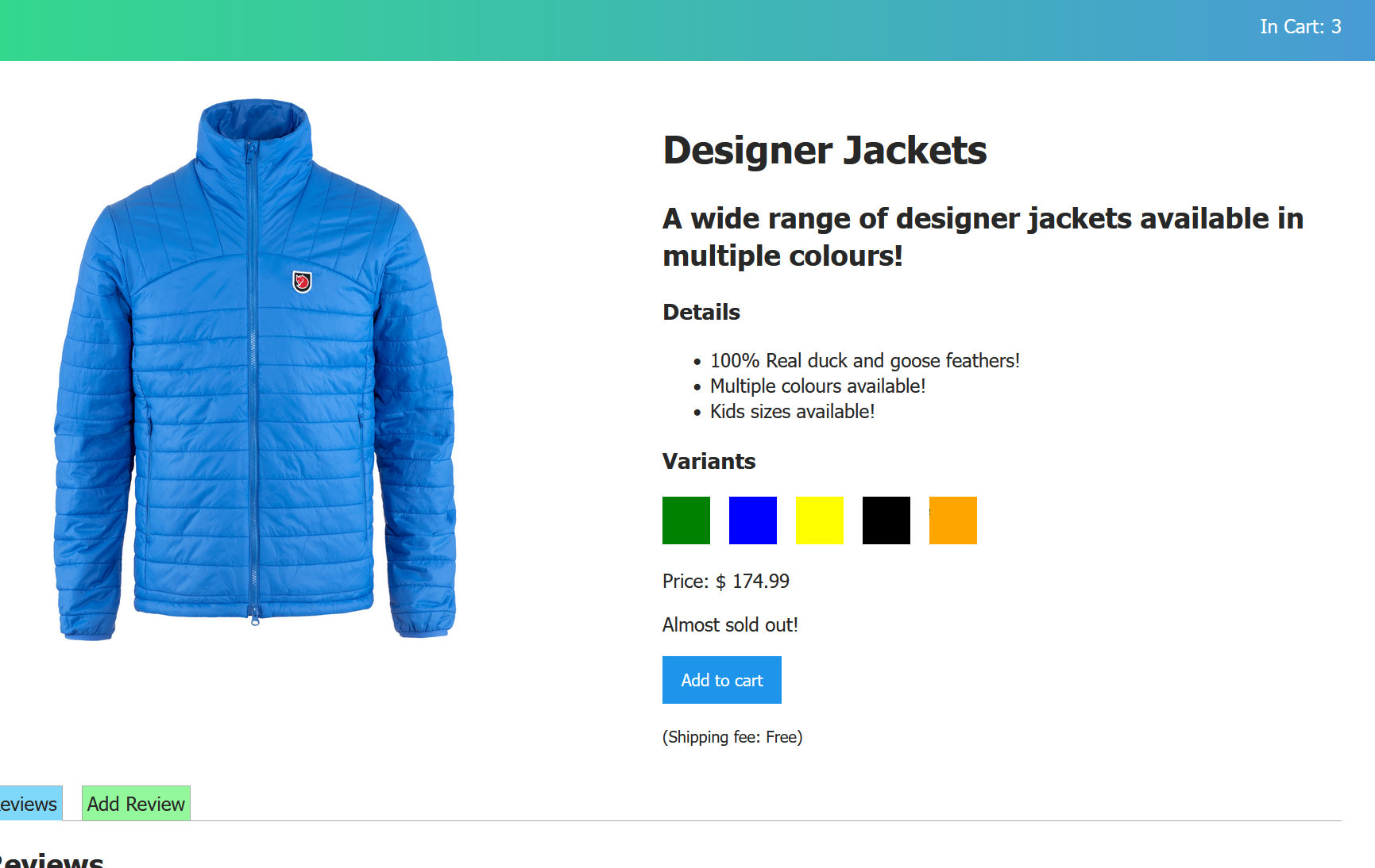 GitHub - Carl153/Vue---Jacket-Shopping-Cart