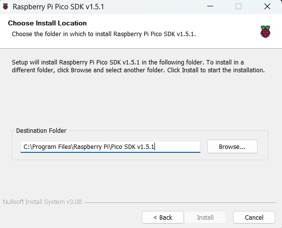 Installer Cant Get Pased The Choose Location · Issue 30 · Raspberrypipico Setup Windows · Github 