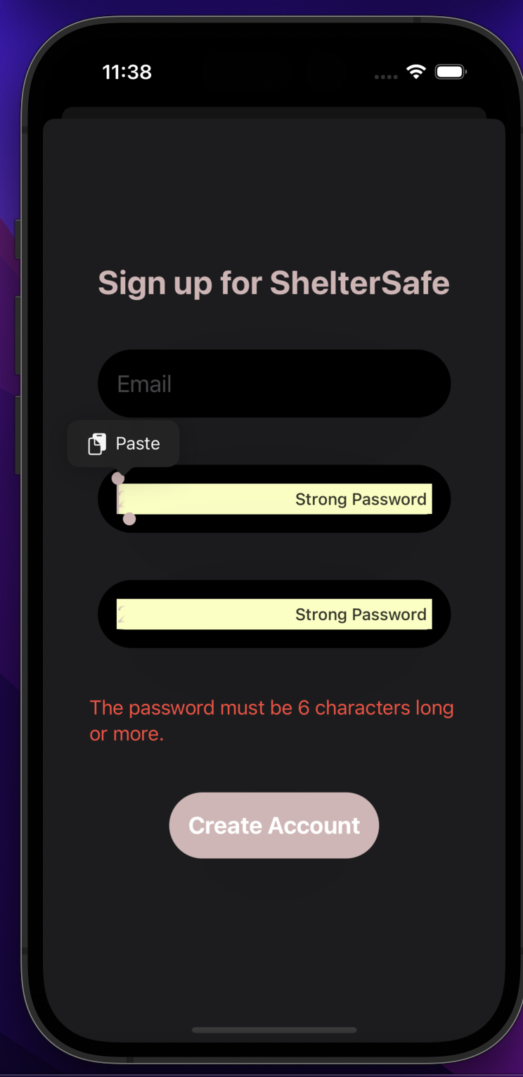 Bug with creating new account · Issue #74 · CSAllenISD/2023-ISP-ShelterSafe · GitHub