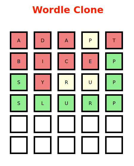 GitHub - edisonfreire/wordle-clone: Clone of wordle game