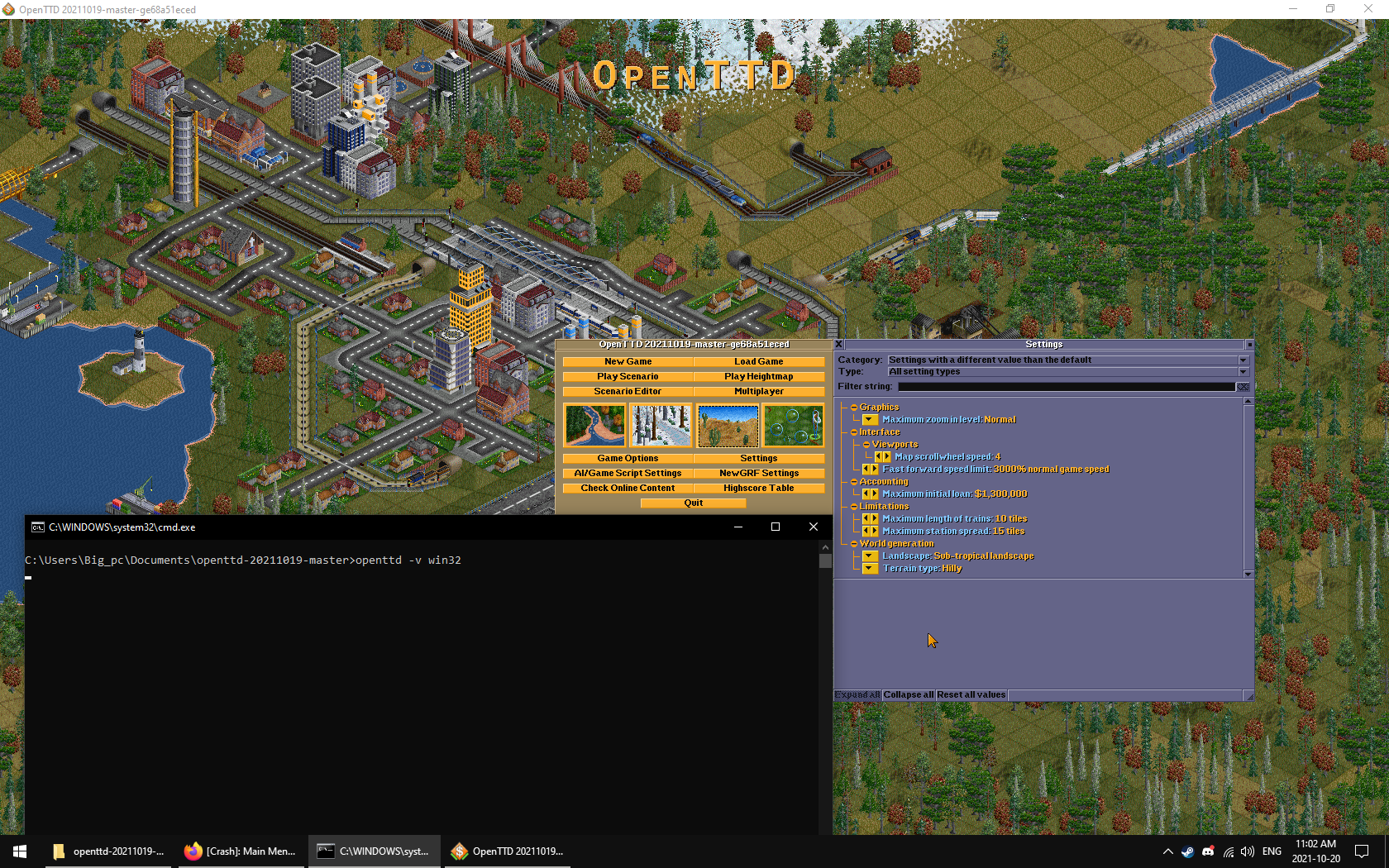 [Crash]: Main Menu · Issue #9630 · OpenTTD/OpenTTD · GitHub