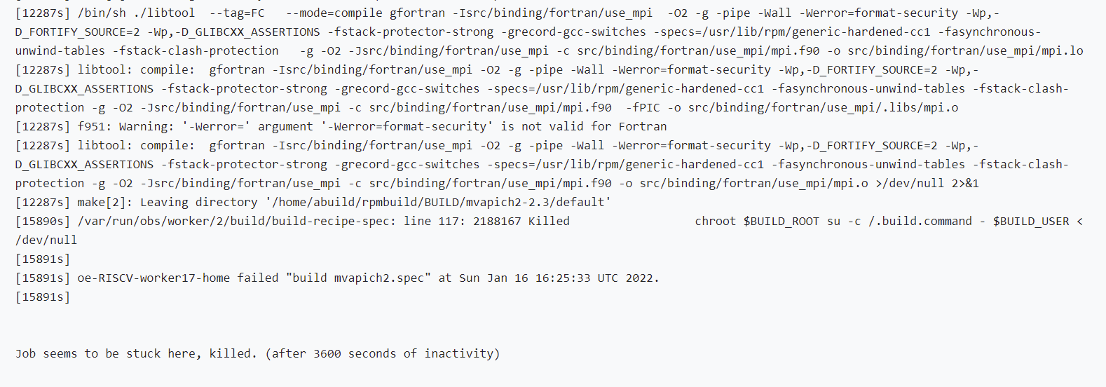 [构建失败] mvapich2 · Issue #234 · ISRC-CAS/tarsier-oerv · GitHub