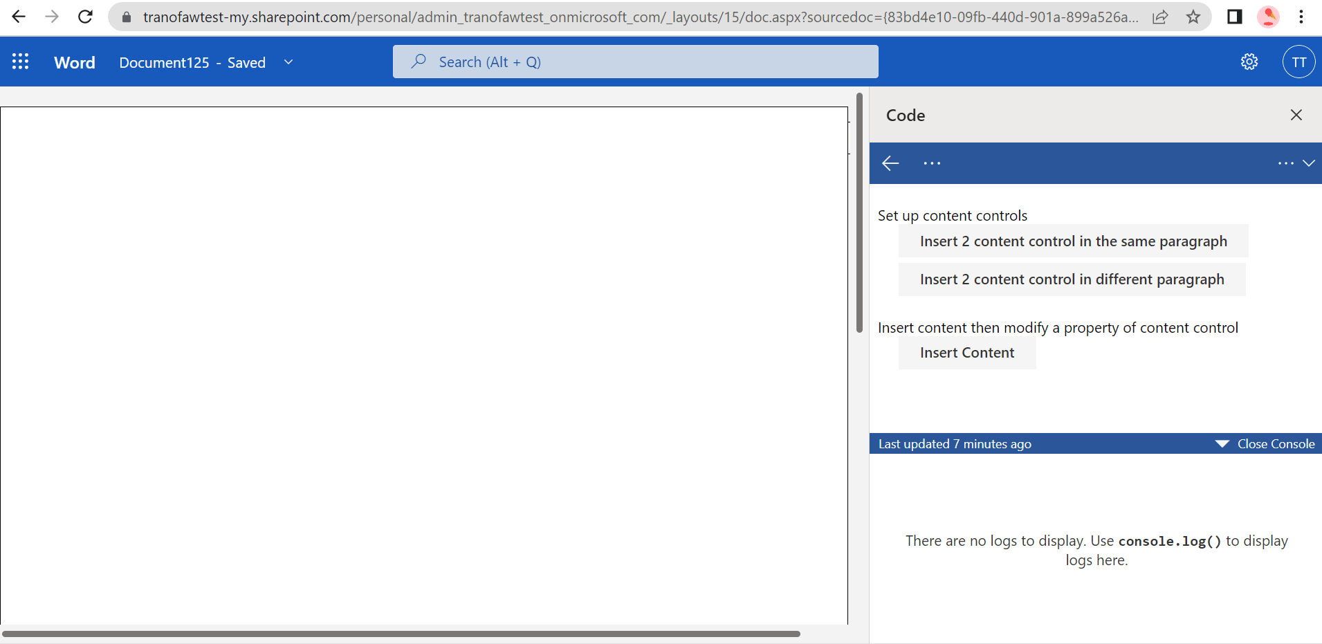 Cannot modify property of content control that is in same paragraph with another content control ...