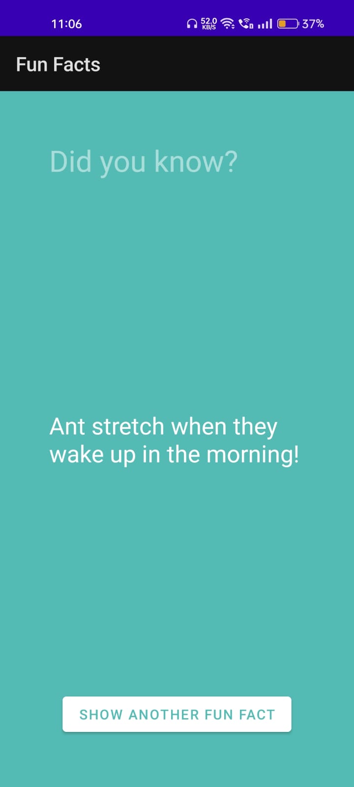 GitHub - surajbelbase/FUN-FACT-ANDROID-APP: Simple Fun Fact app which ...