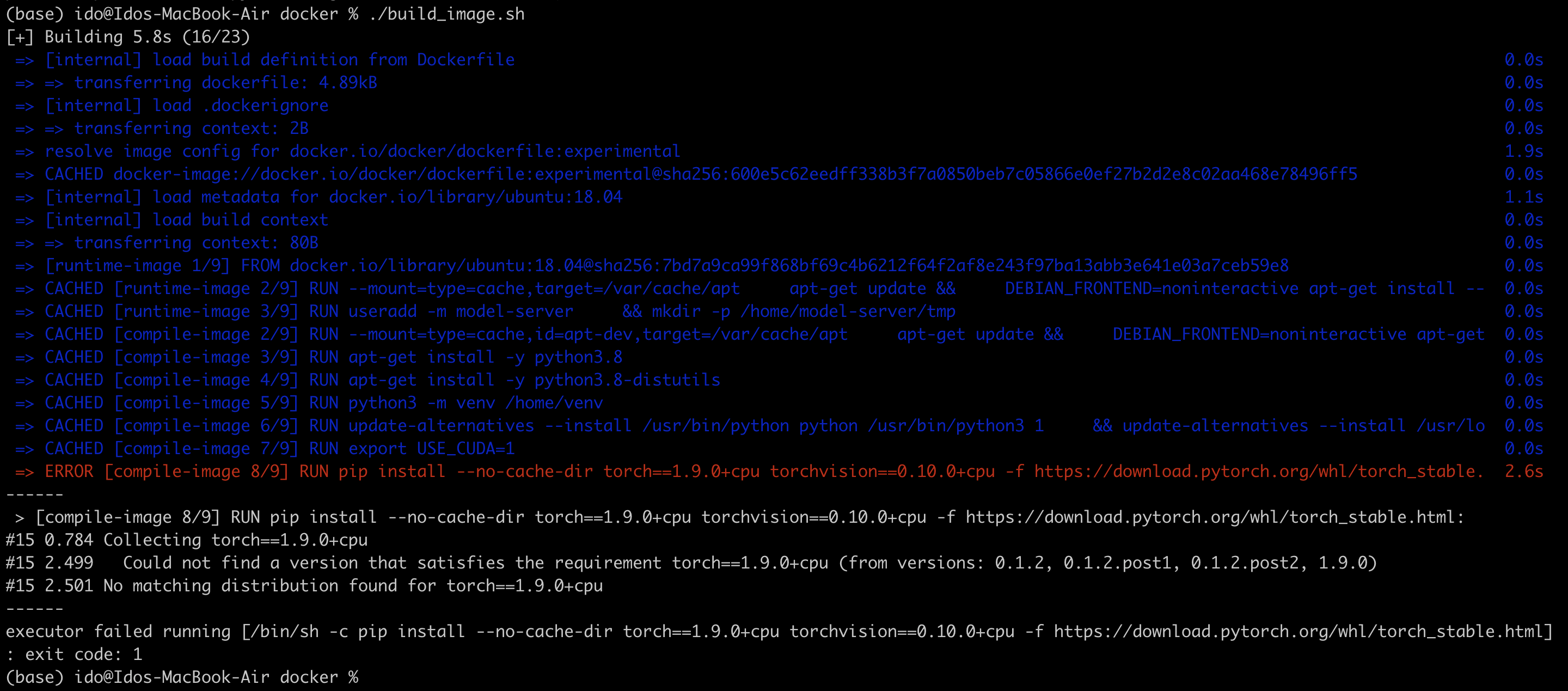 can't create an image using build_image.sh · Issue #1214 · pytorch ...
