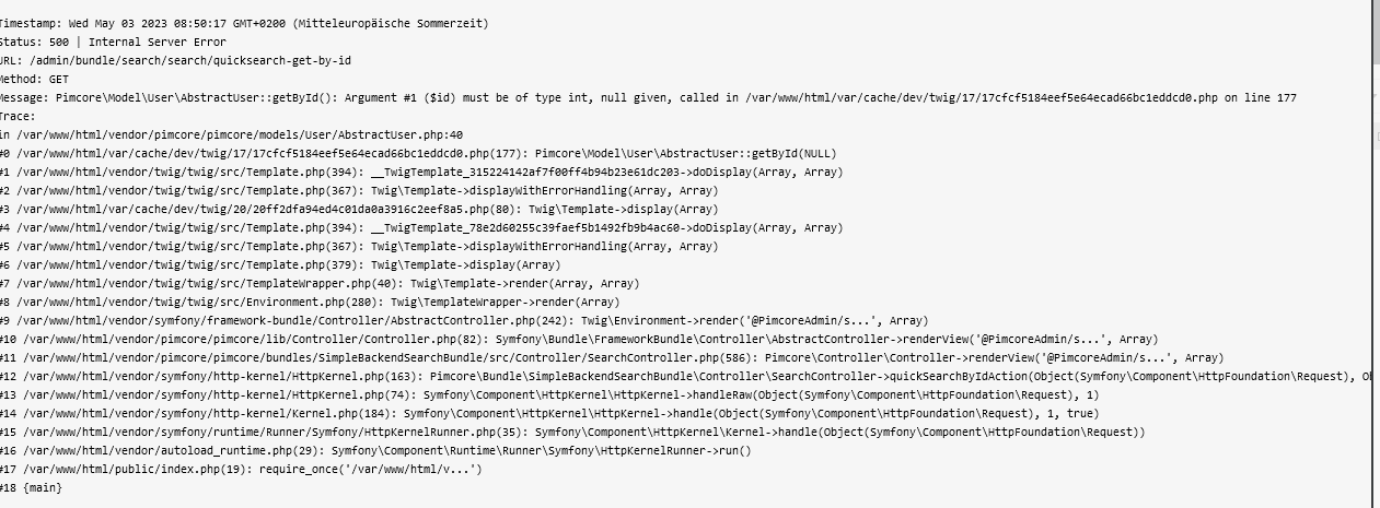 Bug Quicksearch Not Working · Issue 15089 · Pimcorepimcore · Github 6199