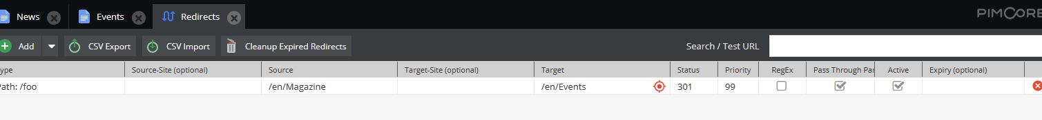 [Bug]: Redirects without regex are not working · Issue #15161 · pimcore/pimcore · GitHub