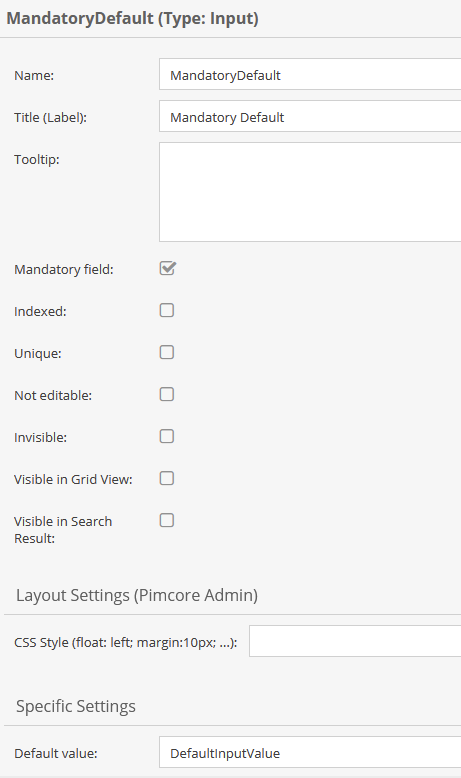 Bug The Default Value Is Not Used For Mandatory Fields · Issue 15311 · Pimcorepimcore · Github 