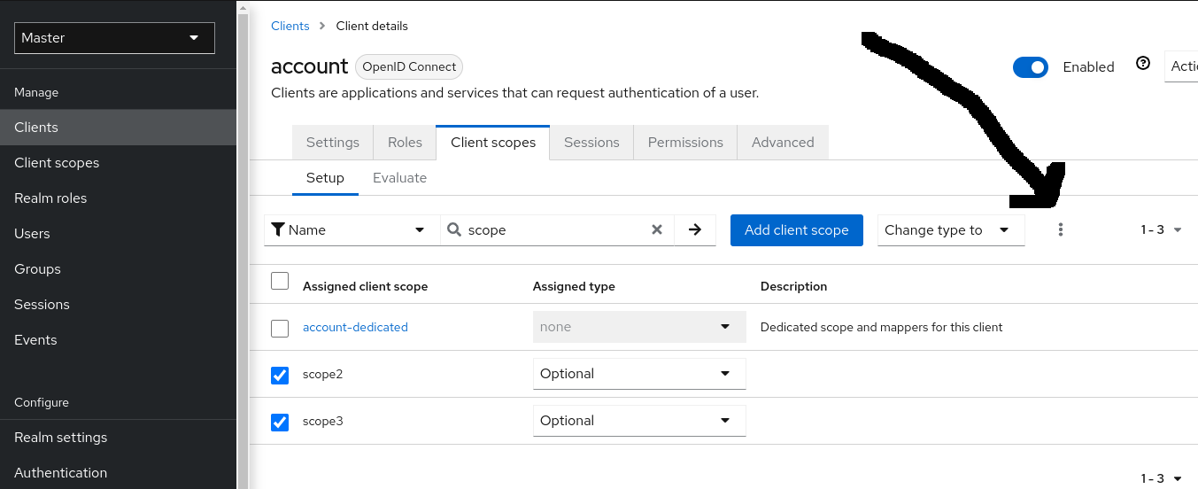 Unable To Remove Multiple Items In Clients Clients Scopes Remove Button Doesn T Work · Issue