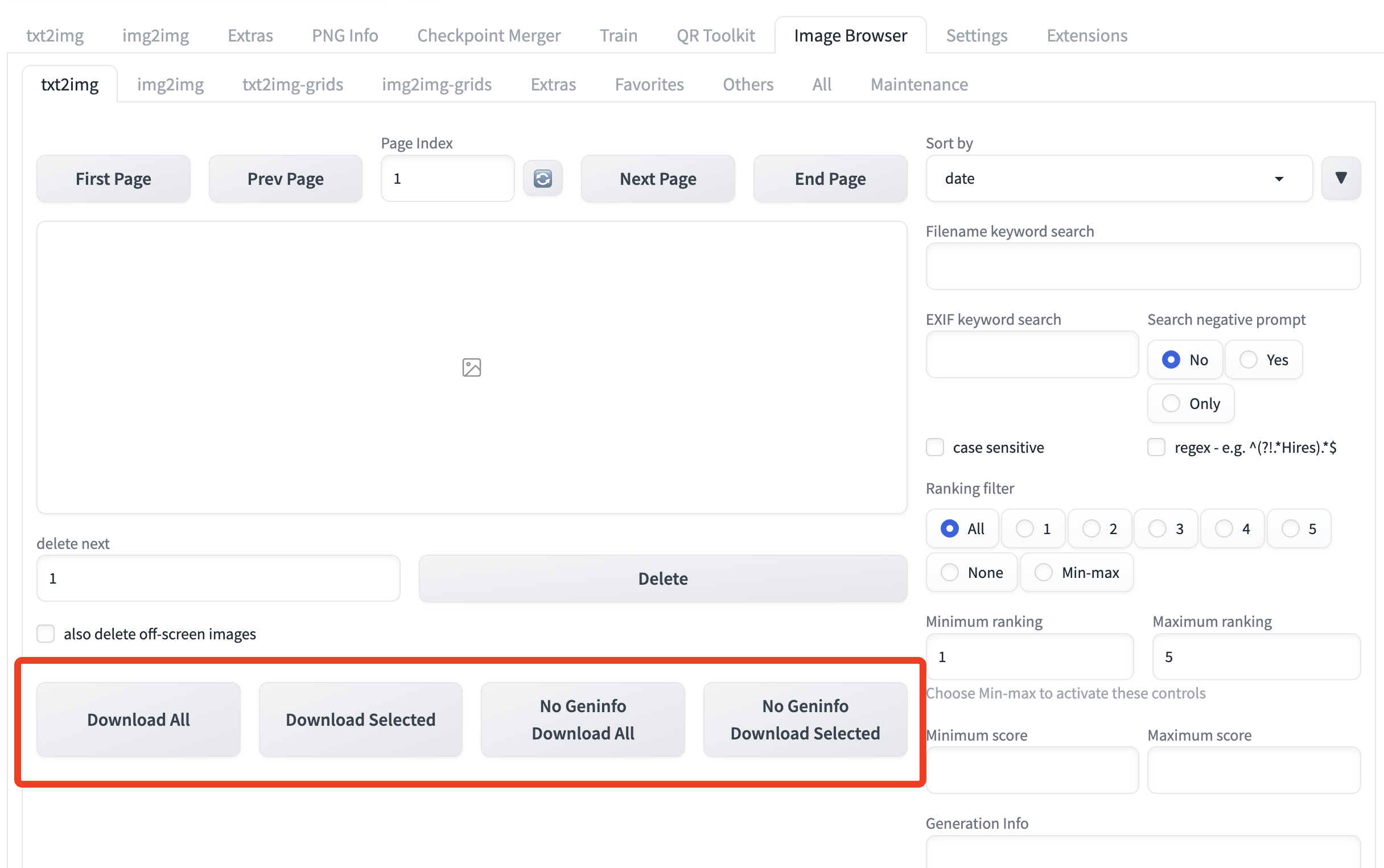 GitHub - fennghuang/sd-webui-no-generation-info-download: remove generation info and download images