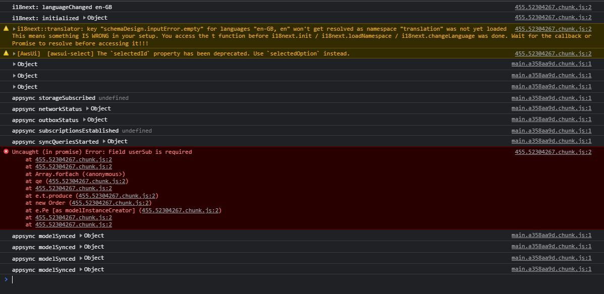 Content tab: 'There was an error loading your data' · Issue #335 · aws-amplify/amplify-studio ...