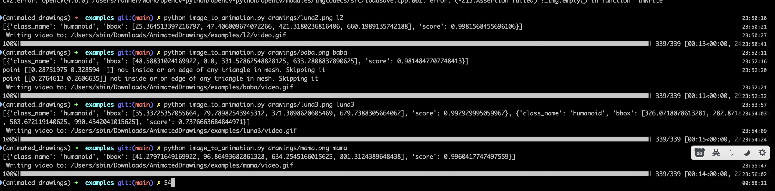 AttributeError: 'dict' object has no attribute 'sort' in /examples/image_to_annotations.py ...