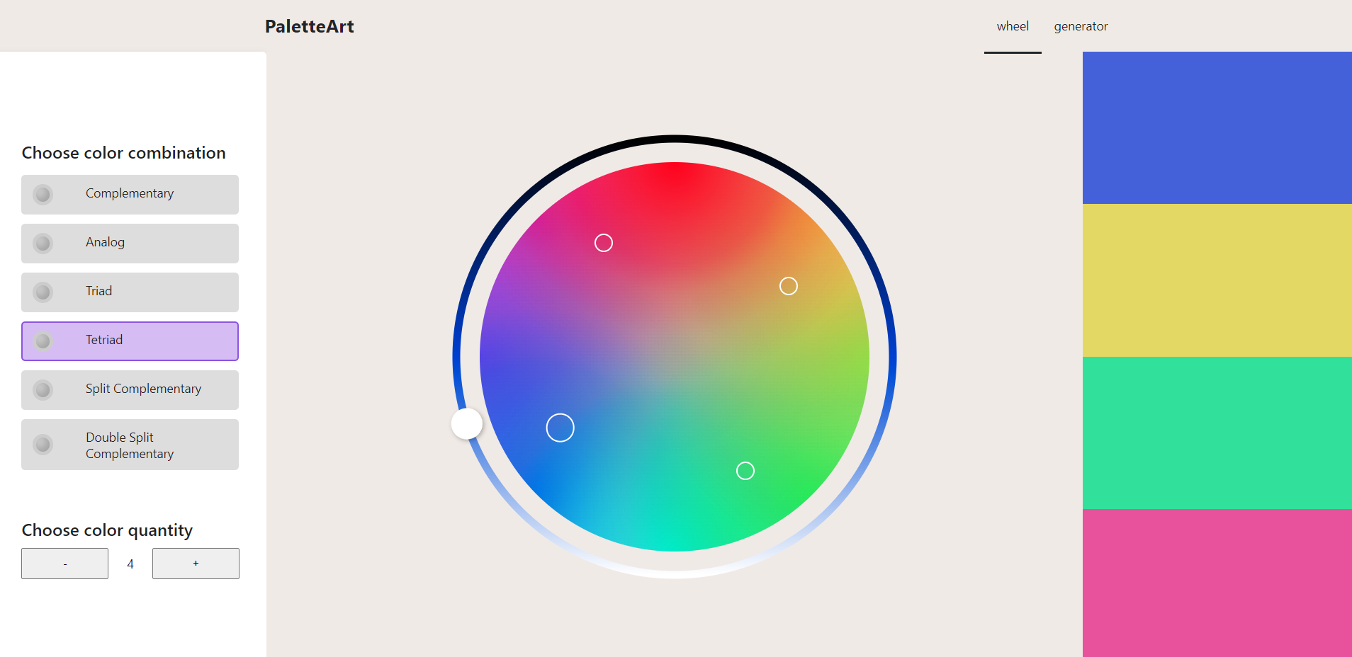 GitHub - mtrzuskowski/color-wheel-schemes