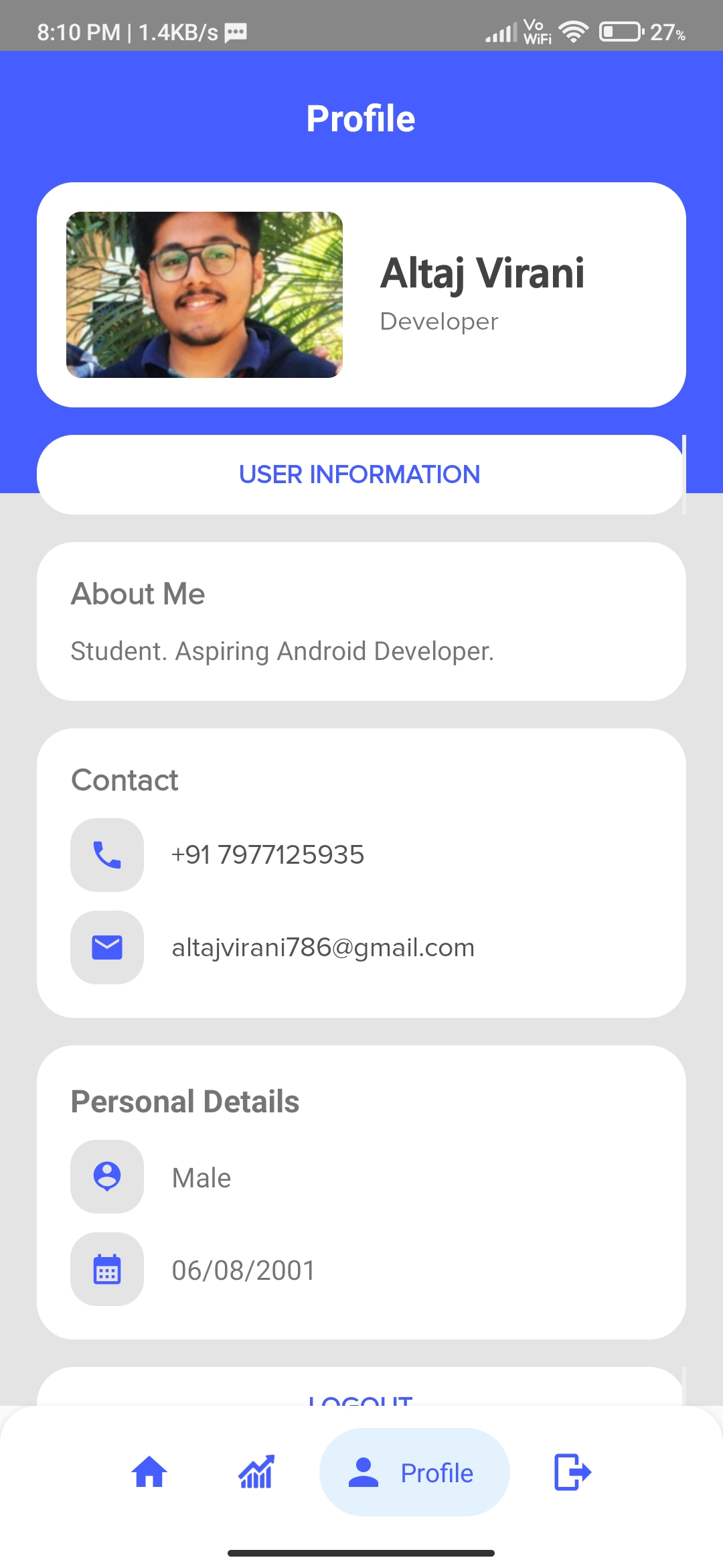 Github Altajvirani Nivesh A Start Up Investment And Crowd Funding App Made In Android Java