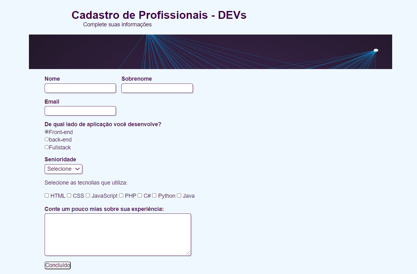 GitHub - yasmin-medeiros/Formularios: Criação de formulários