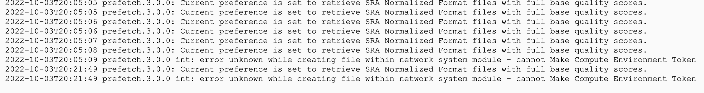 Prefetch Errors Out If Number Of Files Is Greater Than 516 · Issue 722 · Ncbisra Tools · Github