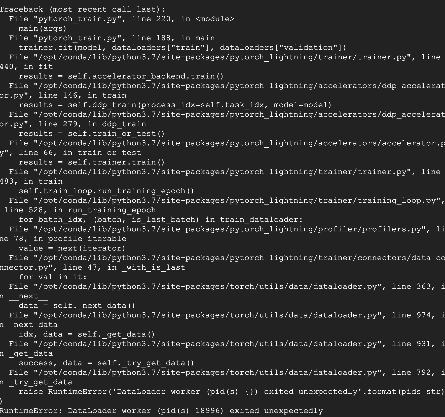 Segmentation Fault when training 3D CNN using 4 GPUs with batch_size=8 ...