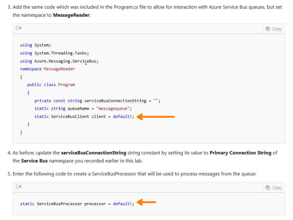 Update variable initialization · Issue #645 · MicrosoftLearning/AZ-204 ...