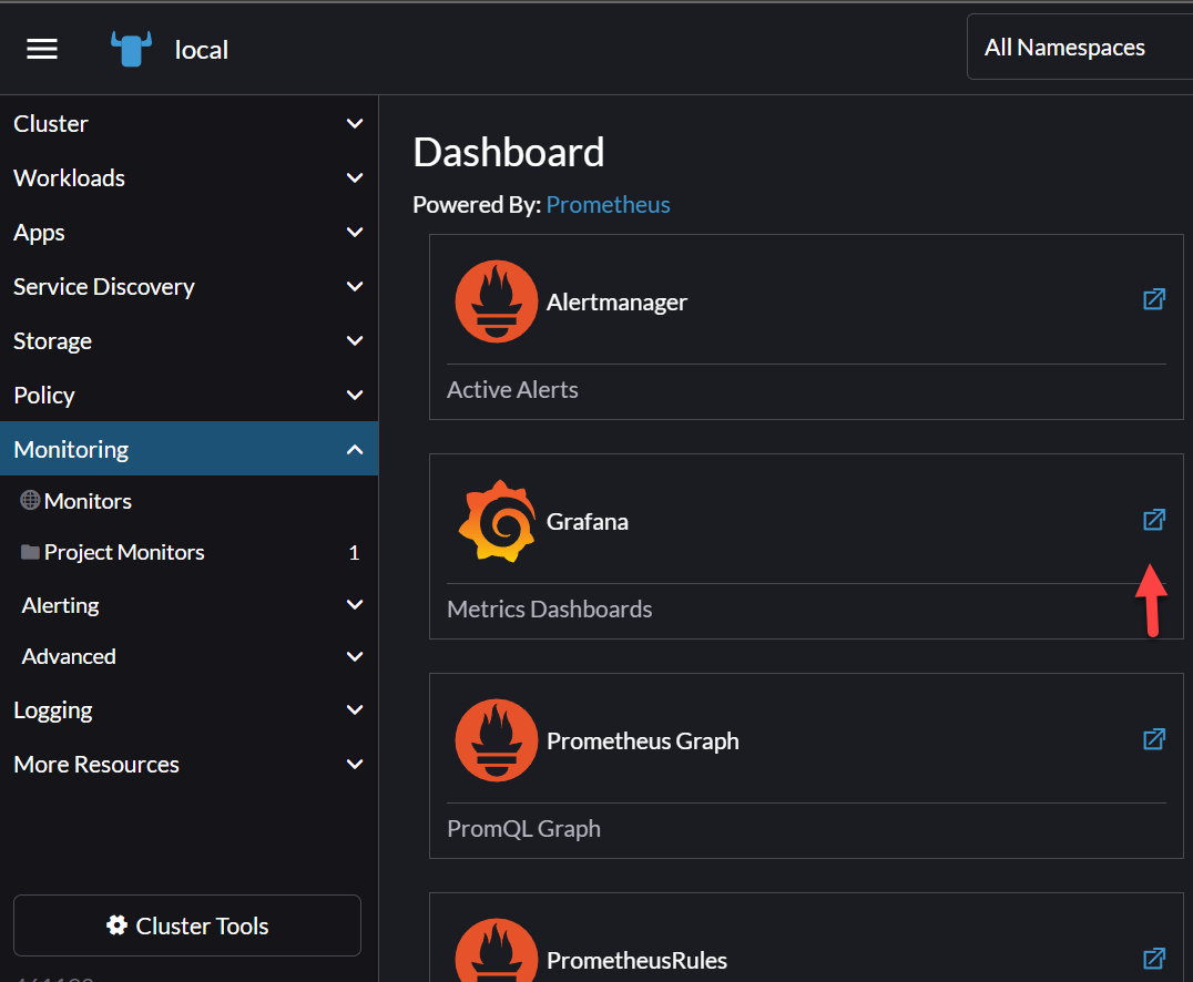[BUG] 2.7.2-rc7- monitoring/grafana - when users click some grafana links, a 404 is thrown ...