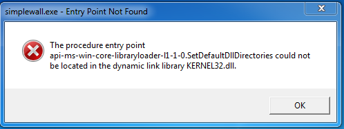 kernel32.dll error on Win7 · Issue #981 · henrypp/simplewall · GitHub