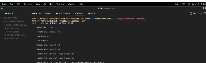 Challenge 1-11 · Issue #9 · scaleracademy/scaler-september-open-source-challenge-2022 · GitHub