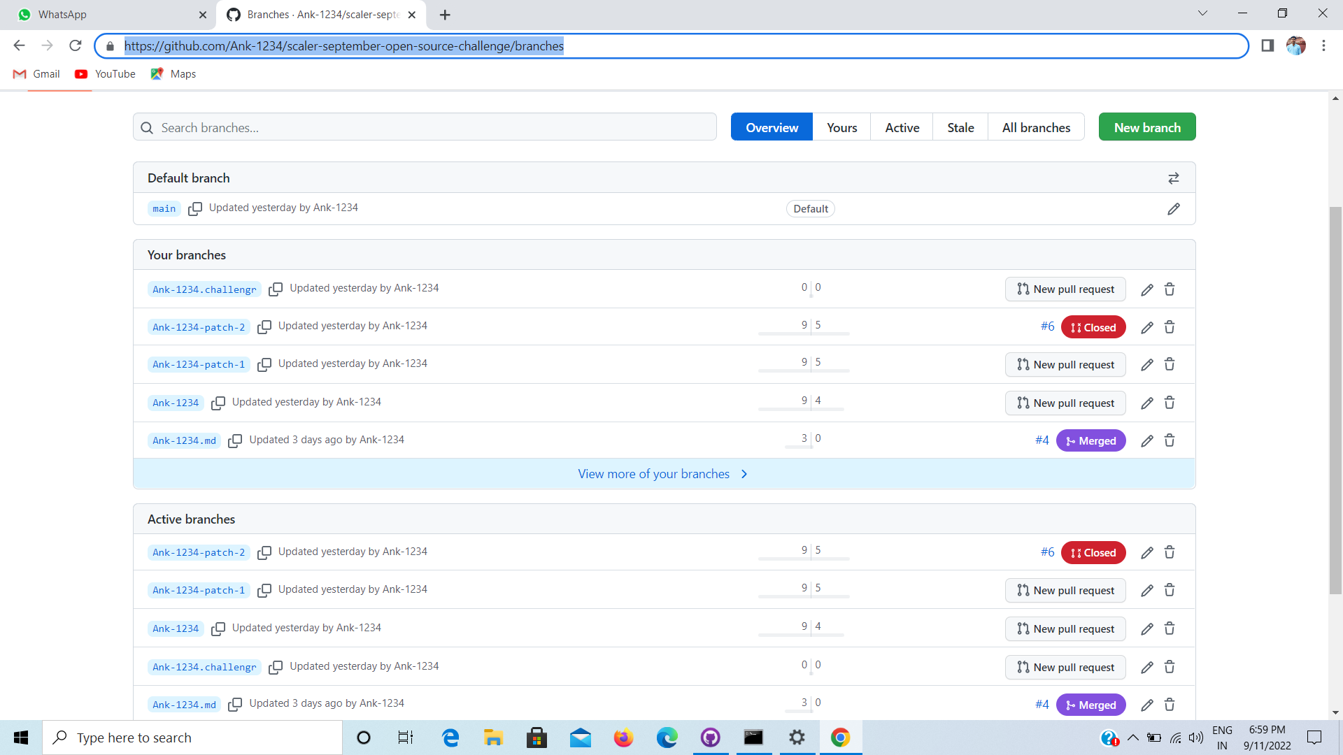Challenge 1-11 · Issue #9 · scaleracademy/scaler-september-open-source-challenge-2022 · GitHub