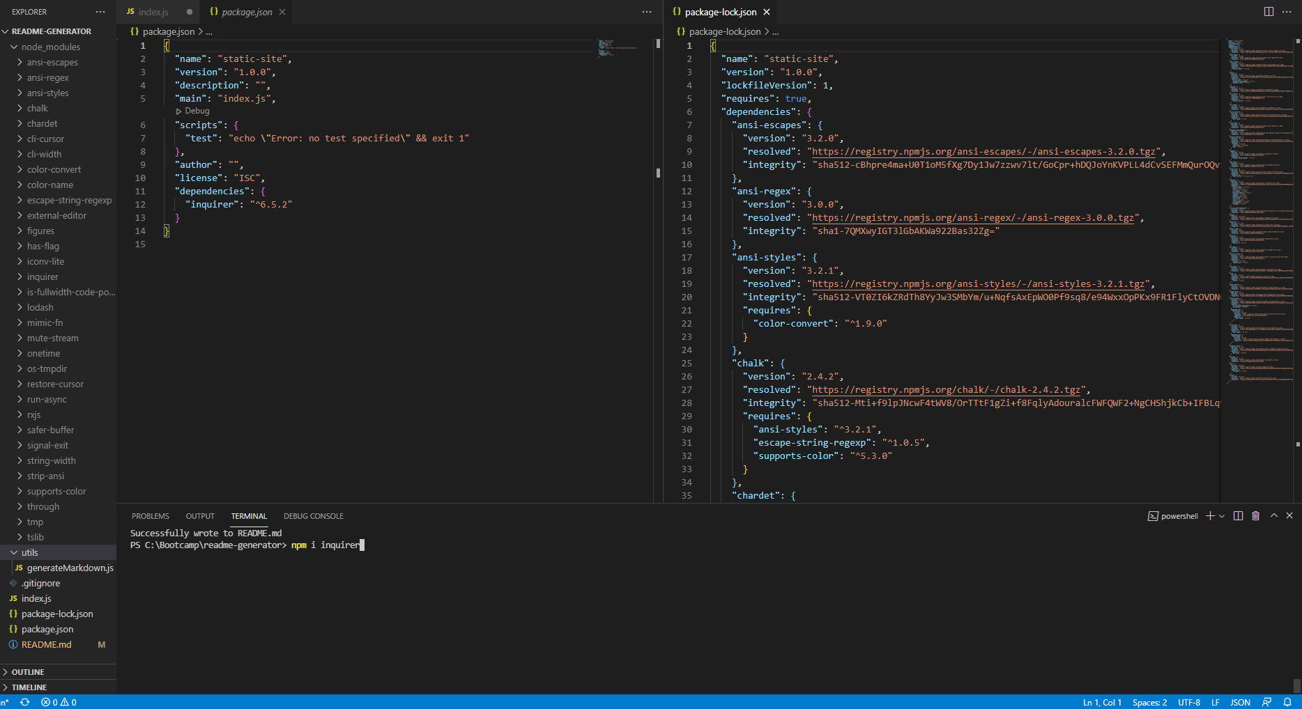 GitHub - chloeharris1/readme-generator: Command-Line README Generator app