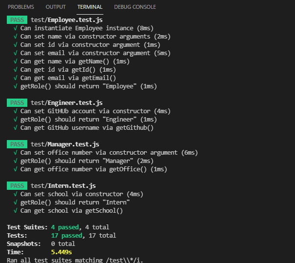 GitHub - chloeharris1/team-profile-generator: Command Line app built ...