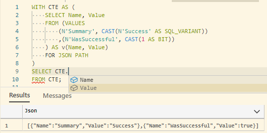 FOR JSON PATH throws off syntax validation in query editor · Issue #12 · microsoft/SqlParser ...