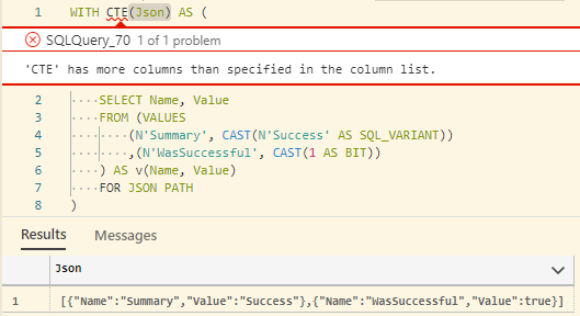 FOR JSON PATH throws off syntax validation in query editor · Issue #12 · microsoft/SqlParser ...