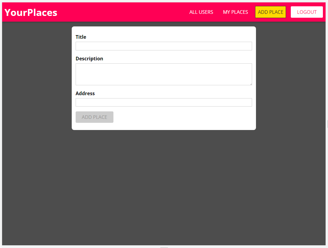 GitHub - urtadolg/React-Places: React Places is a front-end side project that allows users to ...