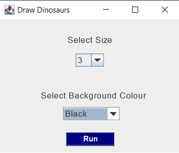 GitHub - ozguraksay/java-graphics-dinosaur: Program decodes characters ...