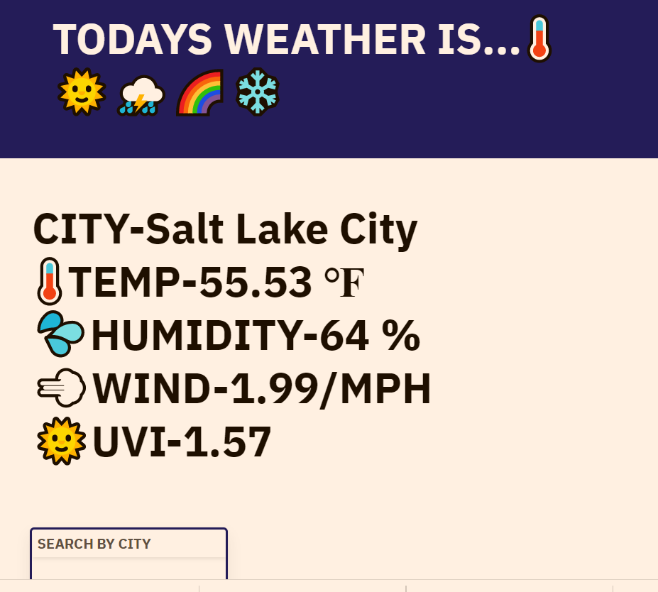 GitHub - karmadog72/Weather-Dashboard: Weather Dashboard-Retrieve weather data for cities