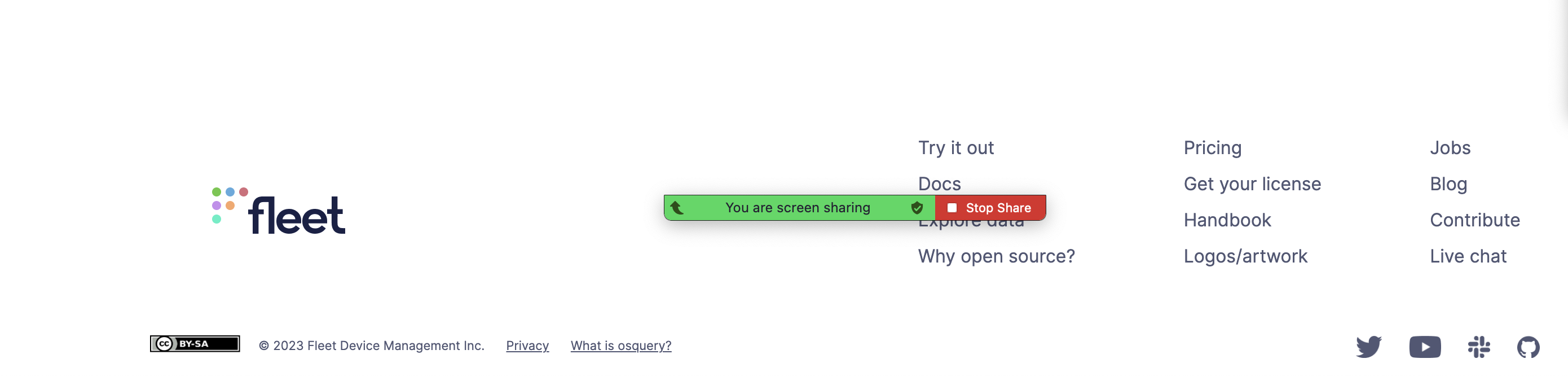 Request: Add social links to footer of website (Mastadon, LinkedIn) · Issue #12379 · fleetdm ...
