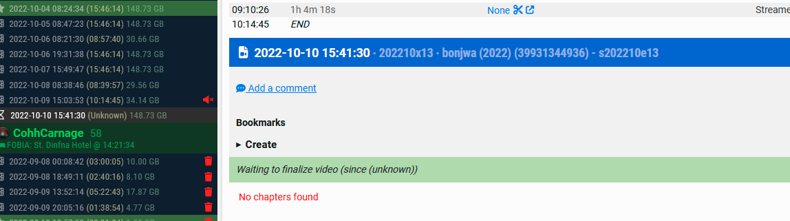 [Enhancement] Delete files after crash · Issue #334 · MrBrax/LiveStreamDVR · GitHub