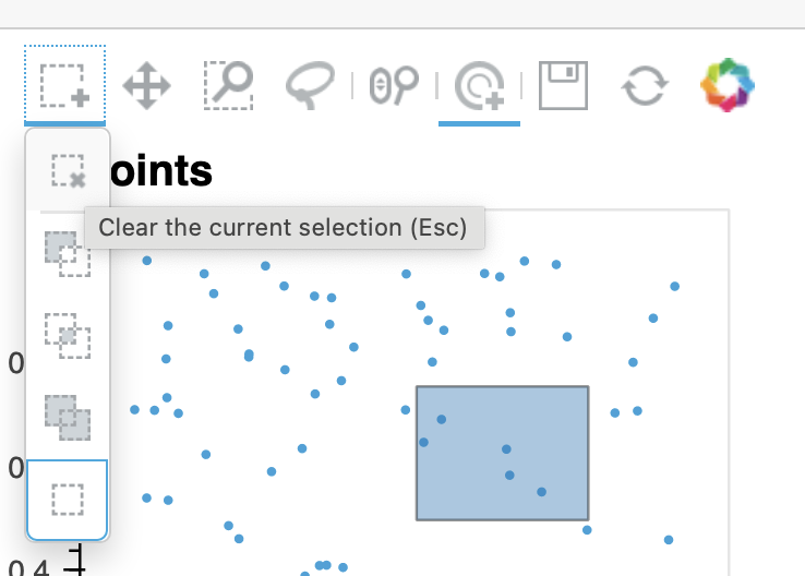 Bokeh clear actions not registered with LinkedSelections · Issue #5459 · holoviz/holoviews · GitHub