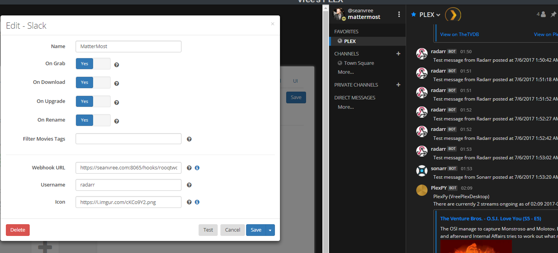 Icons do not populate for MatterMost (Slack) · Issue #1769 · Radarr/Radarr · GitHub