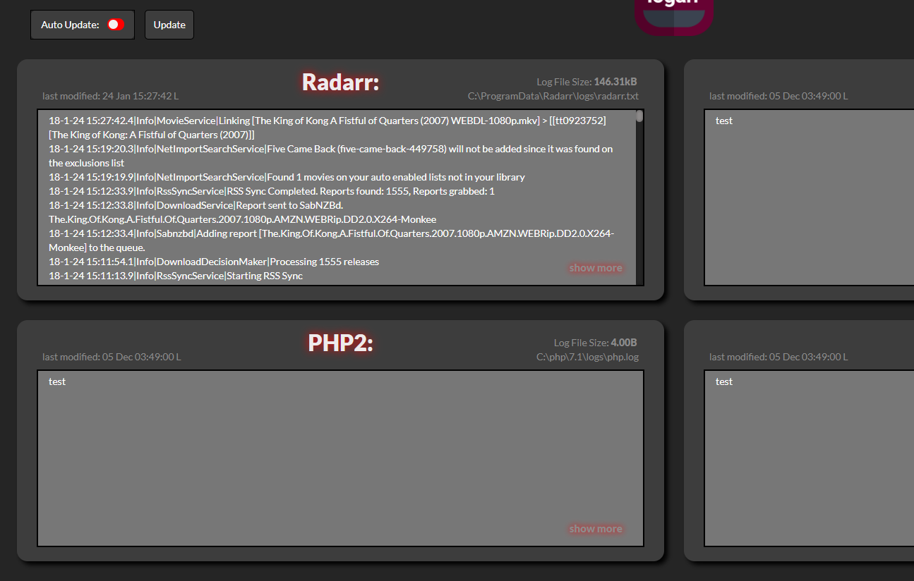 FEAT: timestamp from when logs were grabbed. · Issue #39 · Monitorr/logarr · GitHub