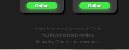 FEAT: Refresh page after update check · Issue #100 · Monitorr/Monitorr · GitHub