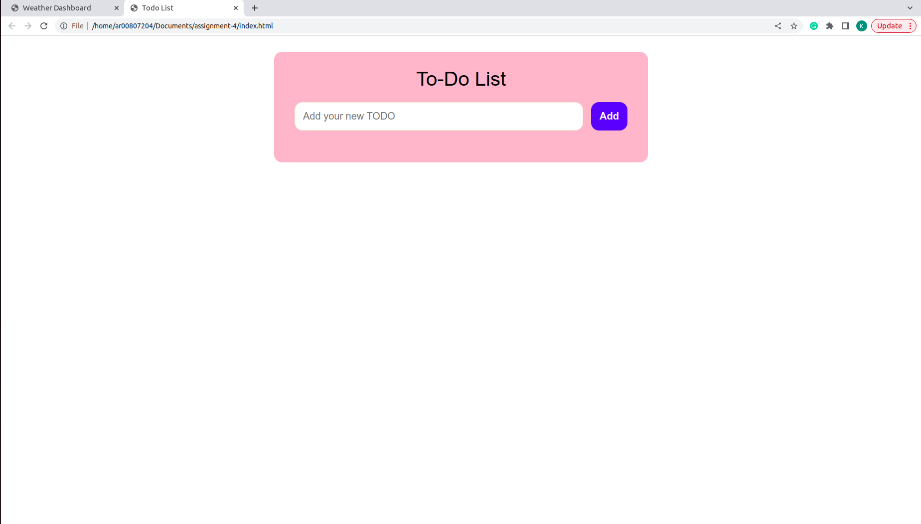 GitHub - Arumall/Techm-assignment
